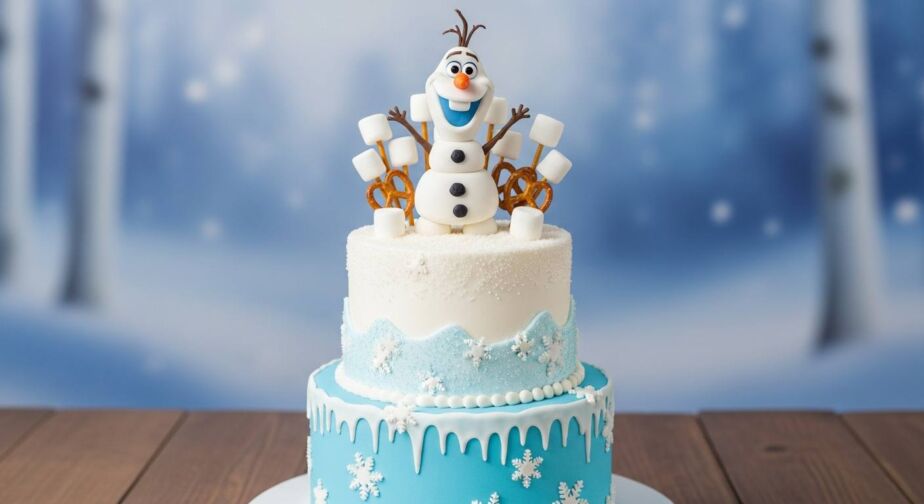 DIY Olaf Frozen Cake (Step-by-Step Tutorial)
